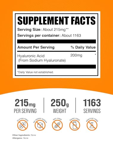 Sodium hyaluronate for joint health