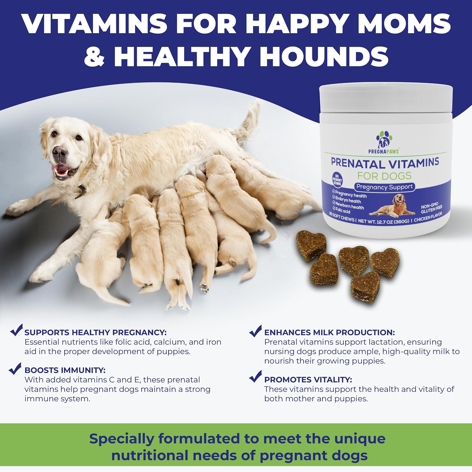 soft chews with folic acid for dogs