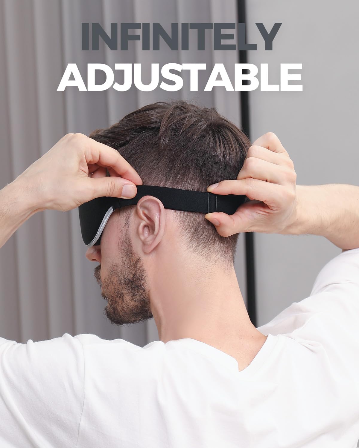 Soft fabric melatonin sleep mask