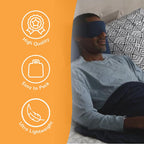 Soft fabric sleep mask for travel