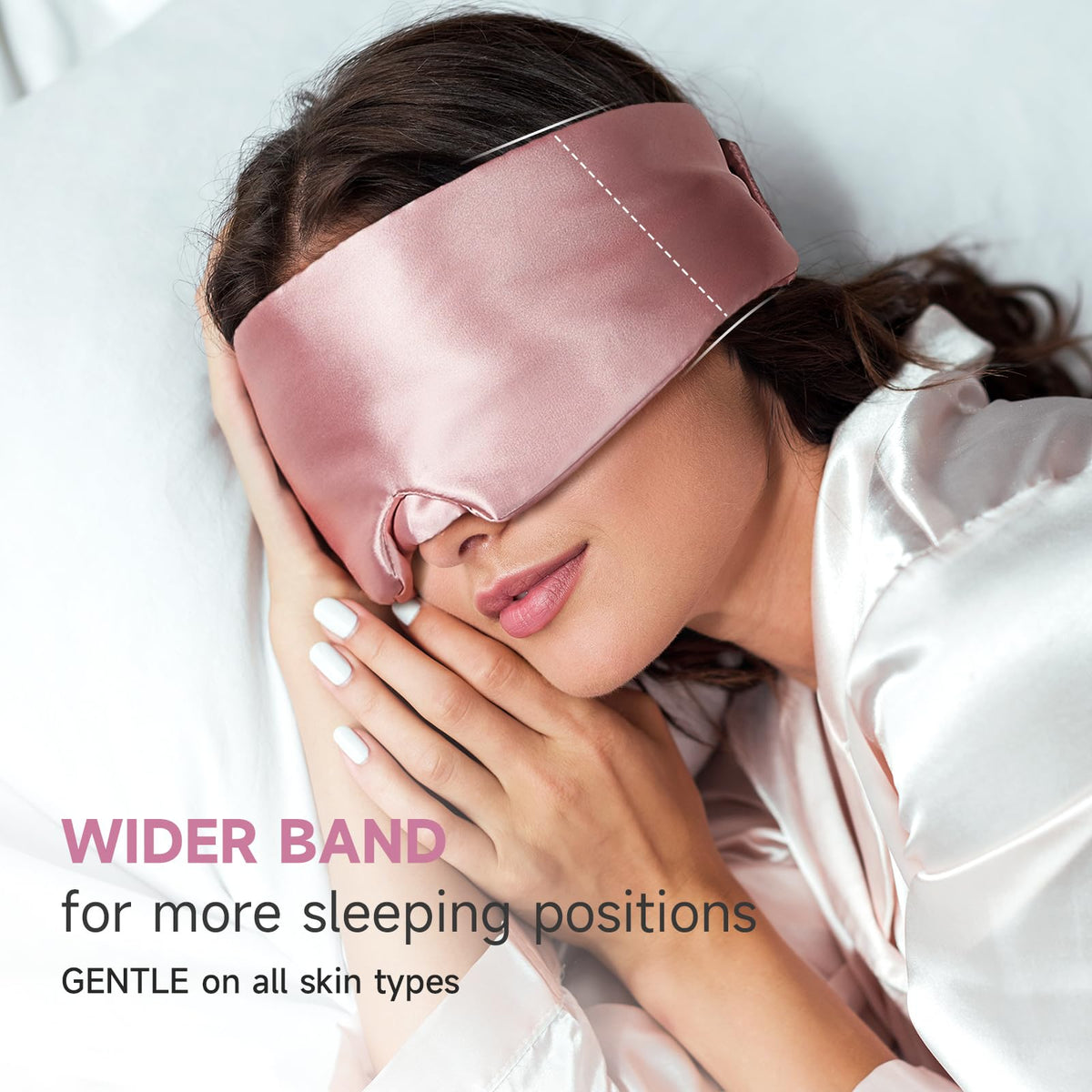 soft satin mask for better sleep