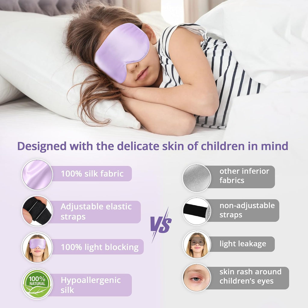 soft silk eye mask for children