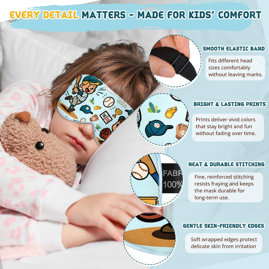 soft silk eye mask for kids
