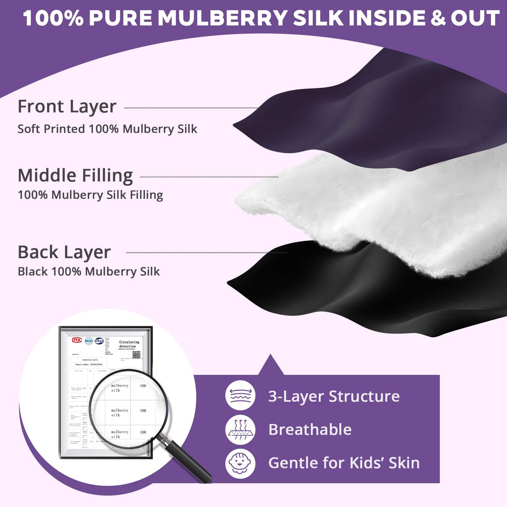 soft silk sleep mask for kids