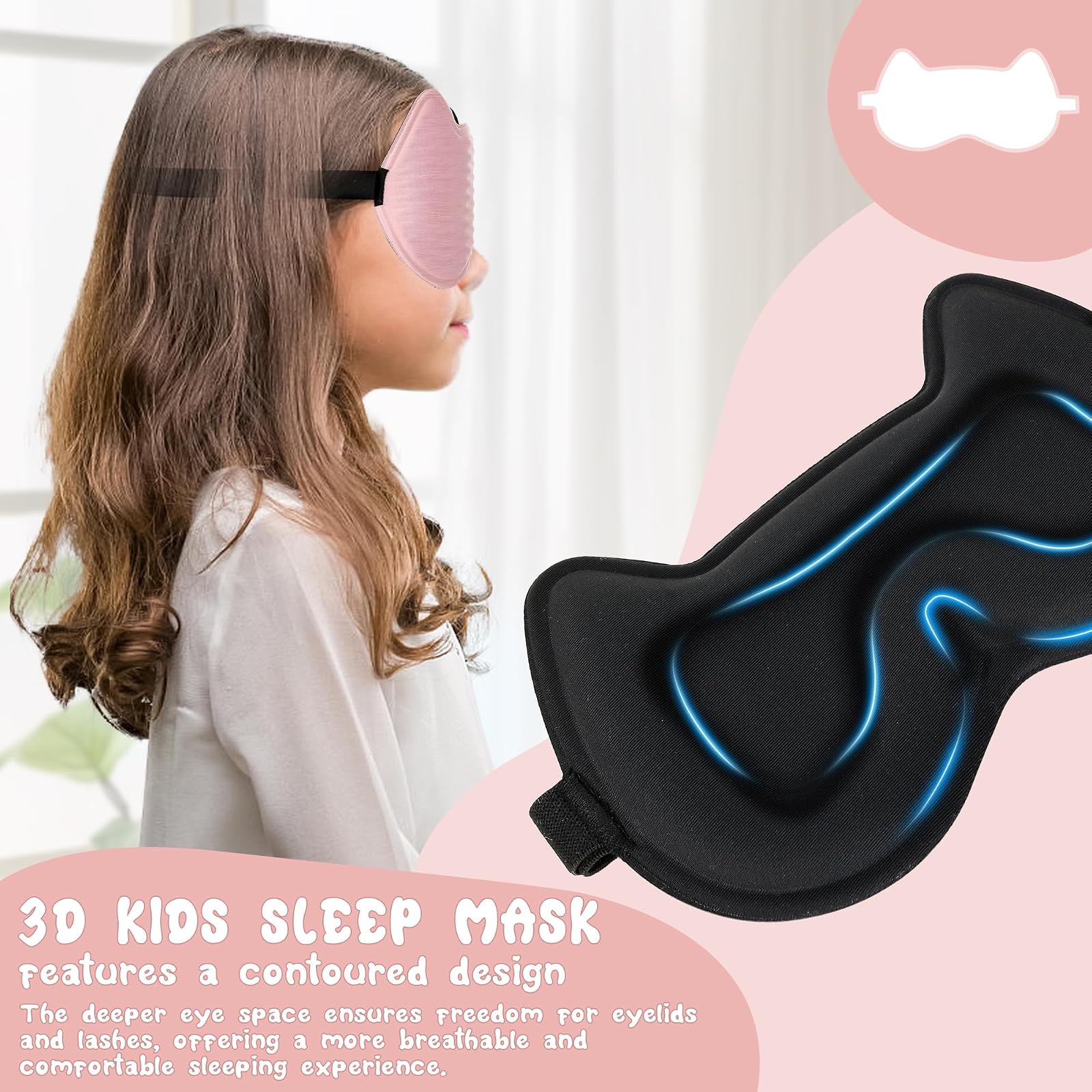 soft sleep mask for kids' comfort