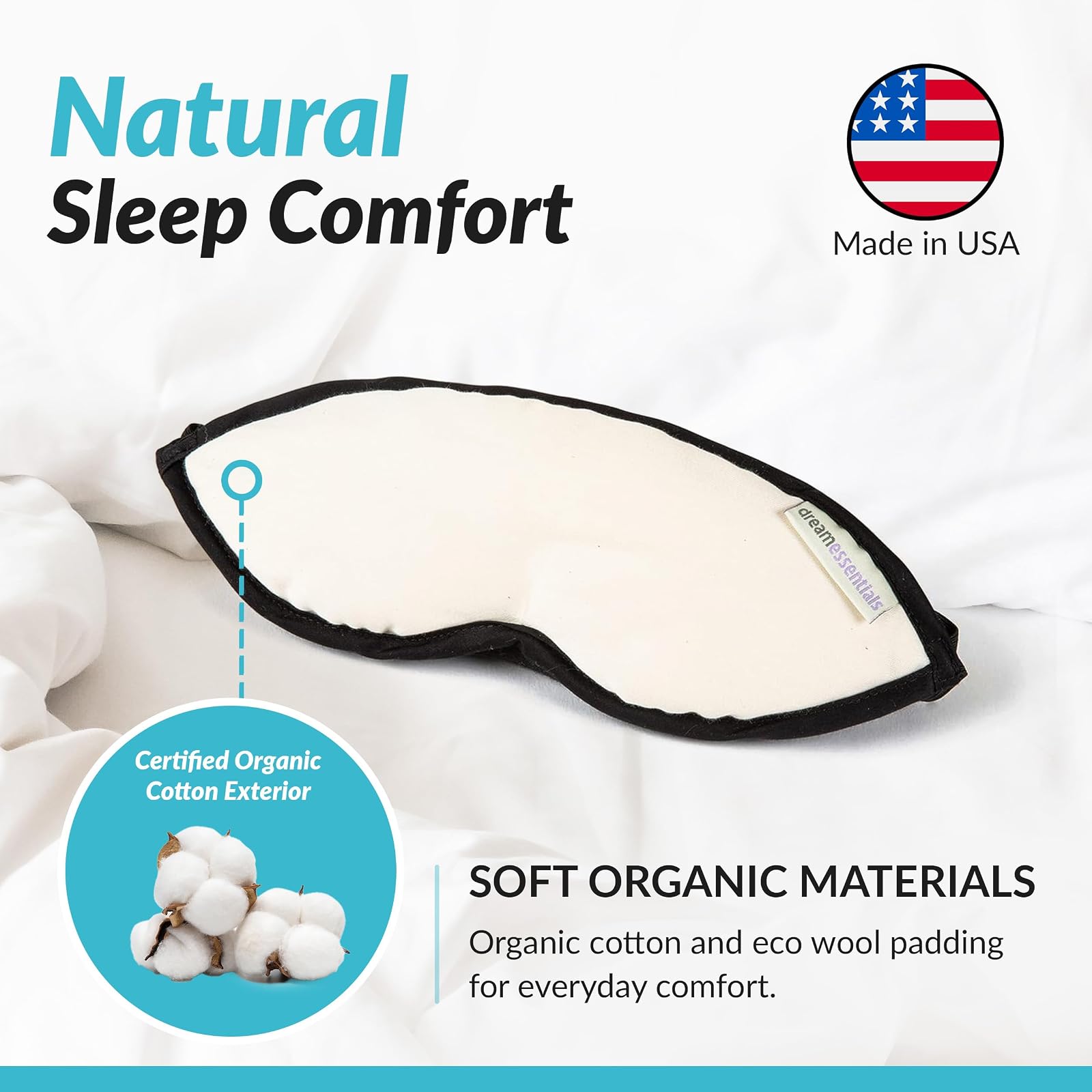 soft sleep mask for melatonin support