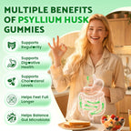 Softbear 1500 mg psyllium gummies for gut health
