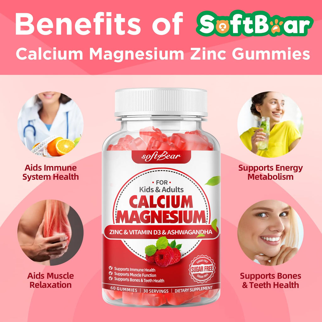 softbear calcium magnesium zinc for strong bones