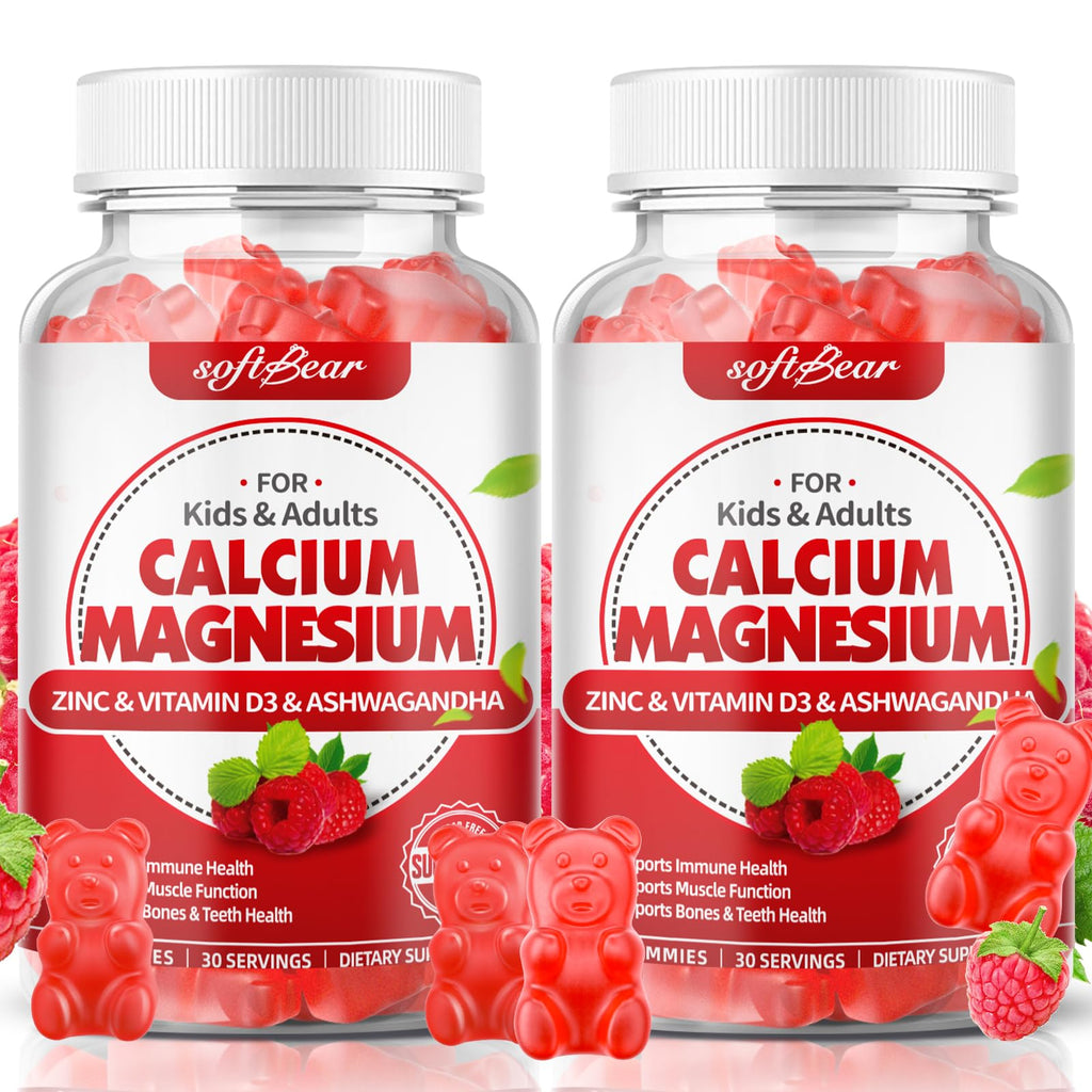 softbear calcium magnesium zinc gummies for bone health