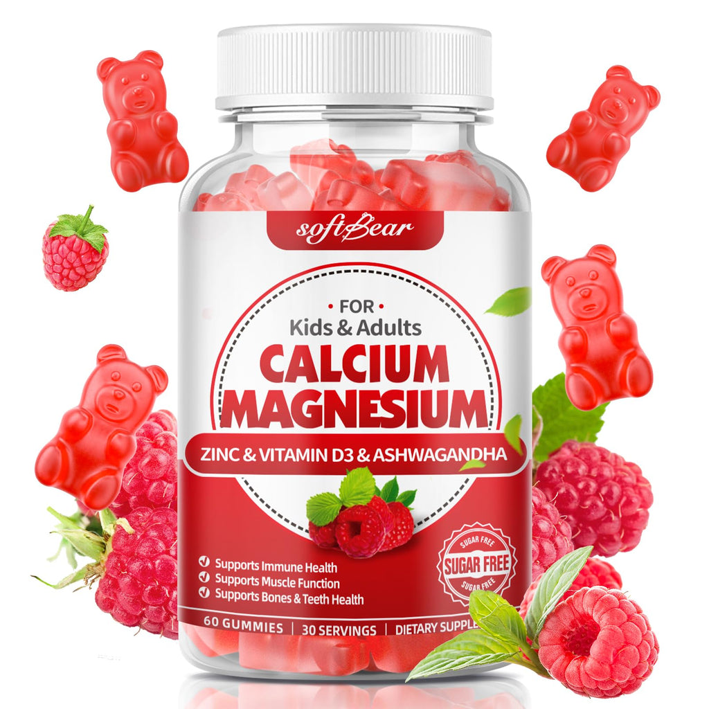 softbear calcium magnesium zinc gummies for bone health