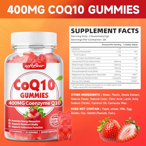 softbear coq10 ubiquinol antioxidant support