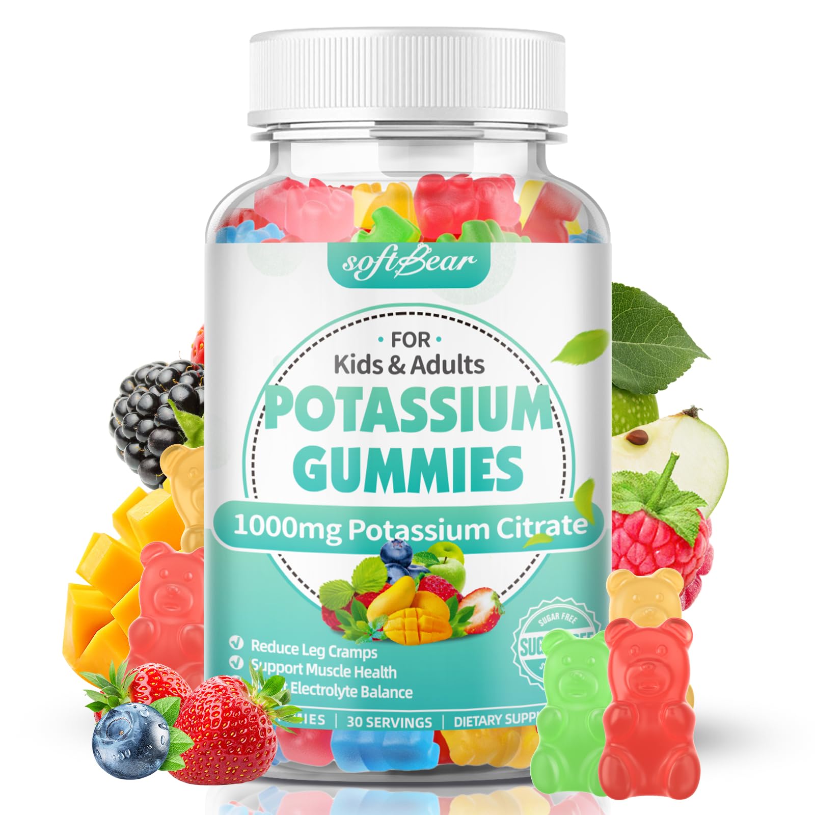 Softbear gummies for balanced potassium intake
