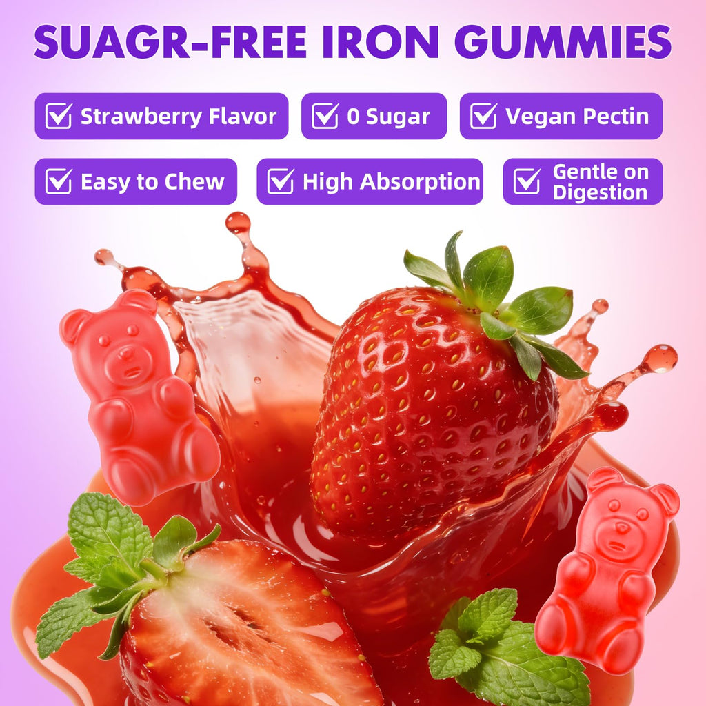 Softbear gummies for optimal iron levels