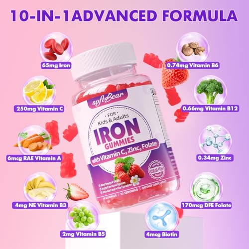 softbear iron gummies for healthy blood