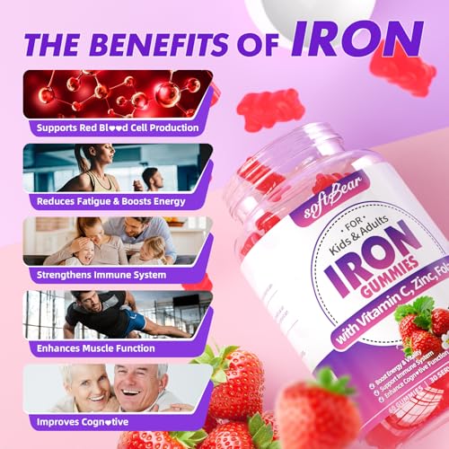 softbear iron gummies with natural flavours