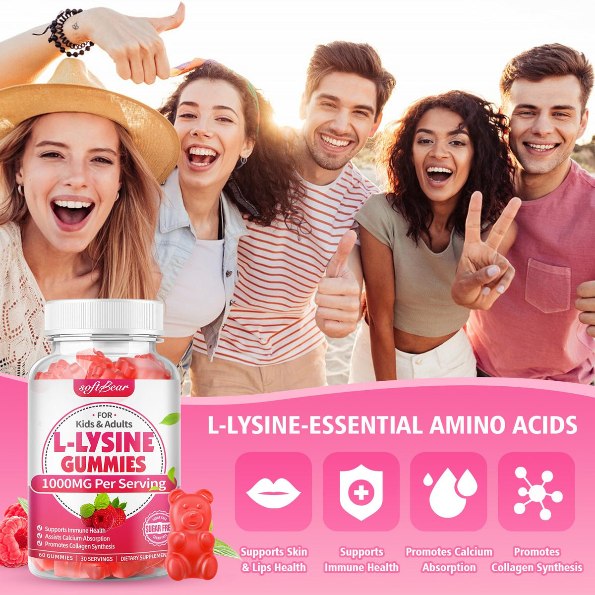 softbear l-lysine gummies for kids