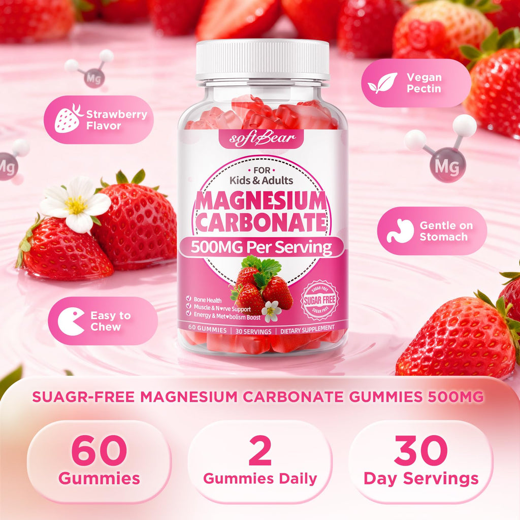 softbear magnesium gummies easy to chew