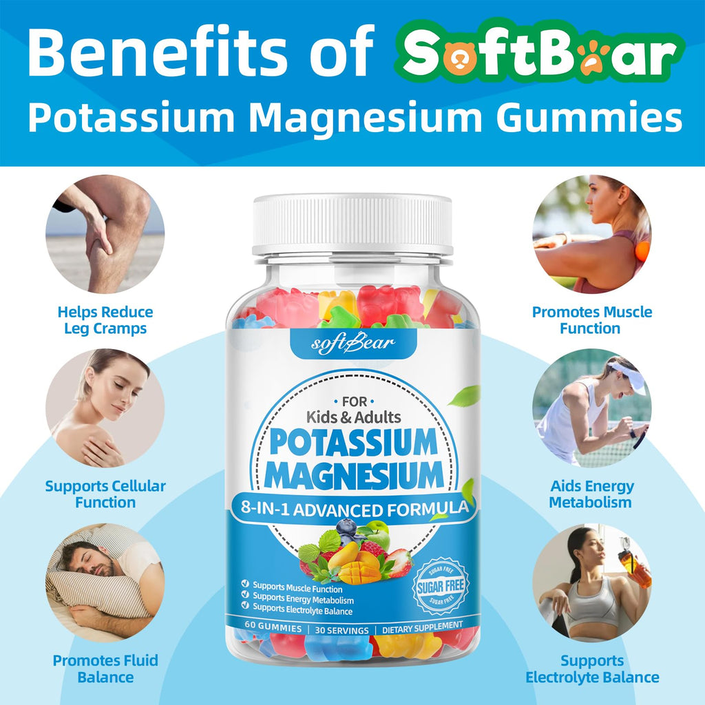 softbear magnesium gummies with potassium benefits