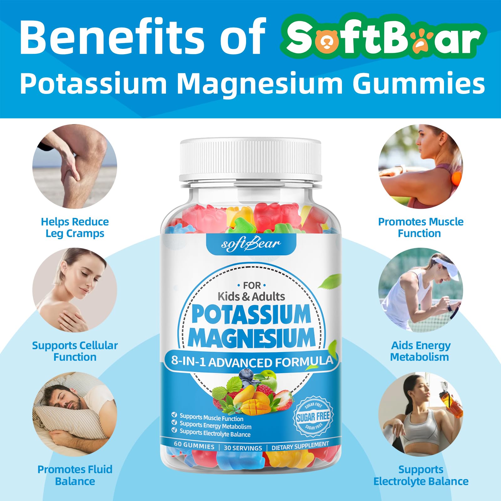 softbear magnesium gummies with potassium benefits