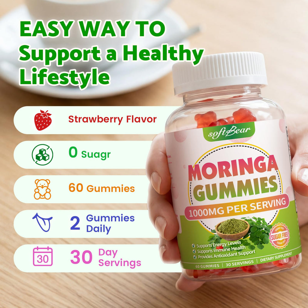 softbear Moringa gummies for convenient nutrition