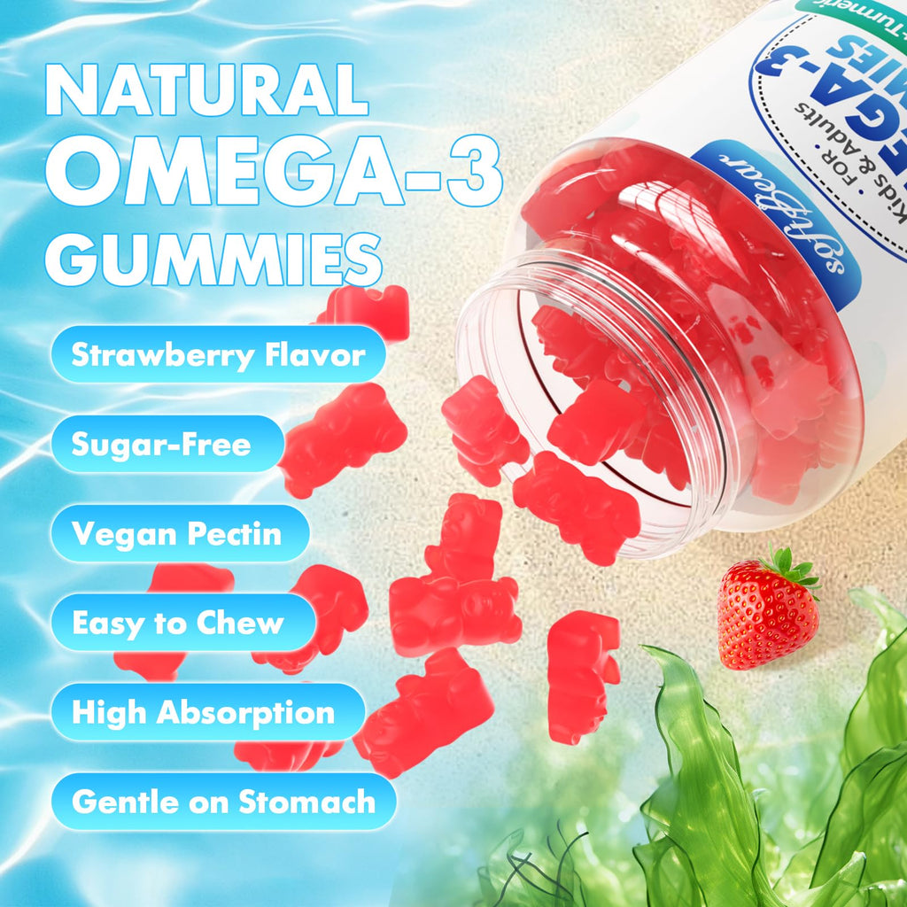 softbear Omega 3 gummies for brain health