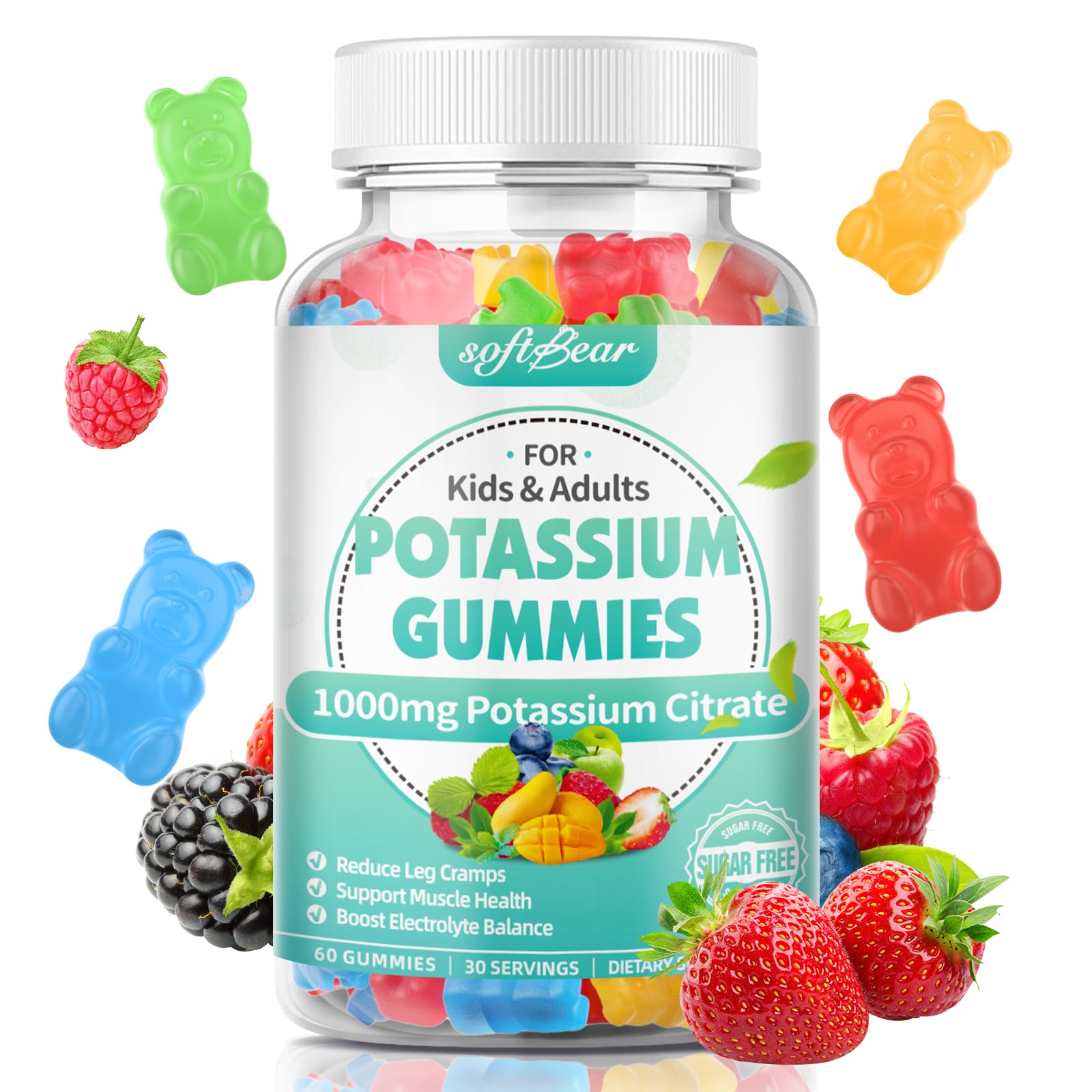 Softbear potassium citrate gummies for cramps