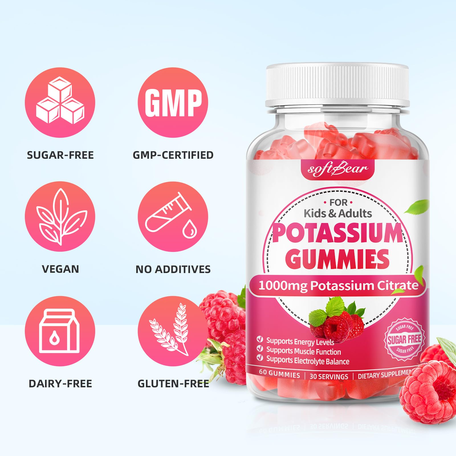 softbear potassium gummies for active lifestyle