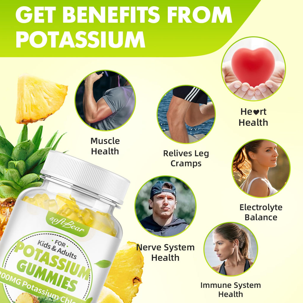softbear potassium gummies for muscle support