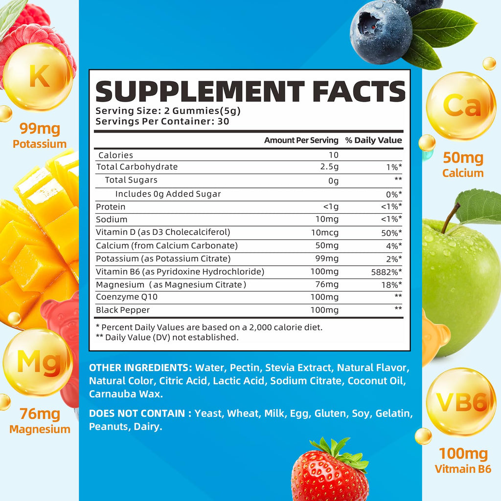 softbear potassium gummies support heart function