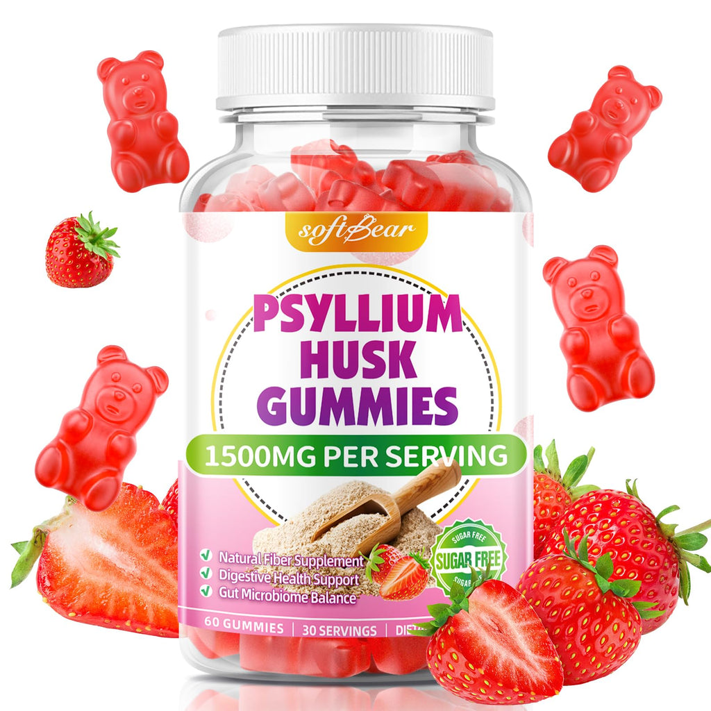 softbear psyllium husk gummies for digestion