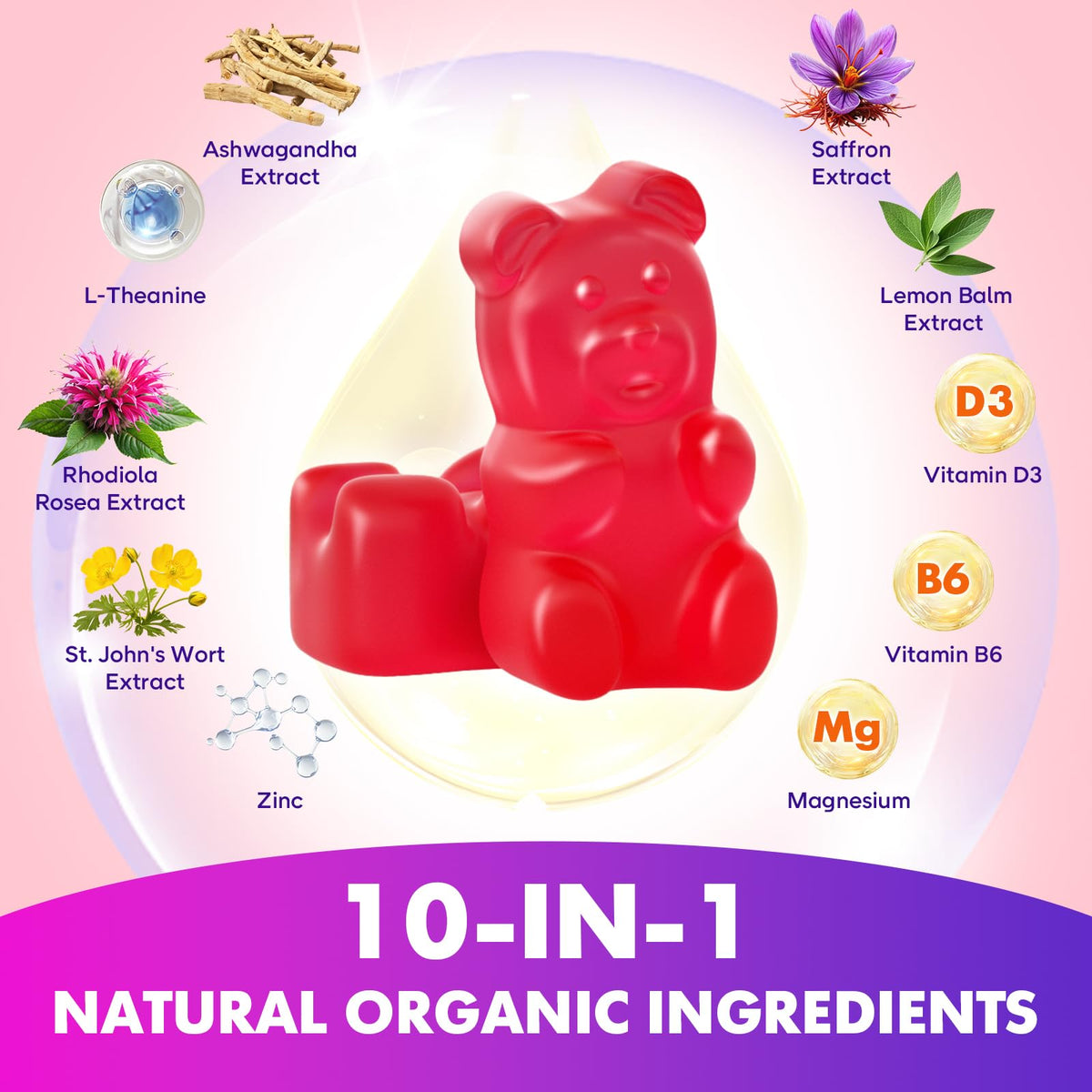softbear saffron gummies natural herbal remedy
