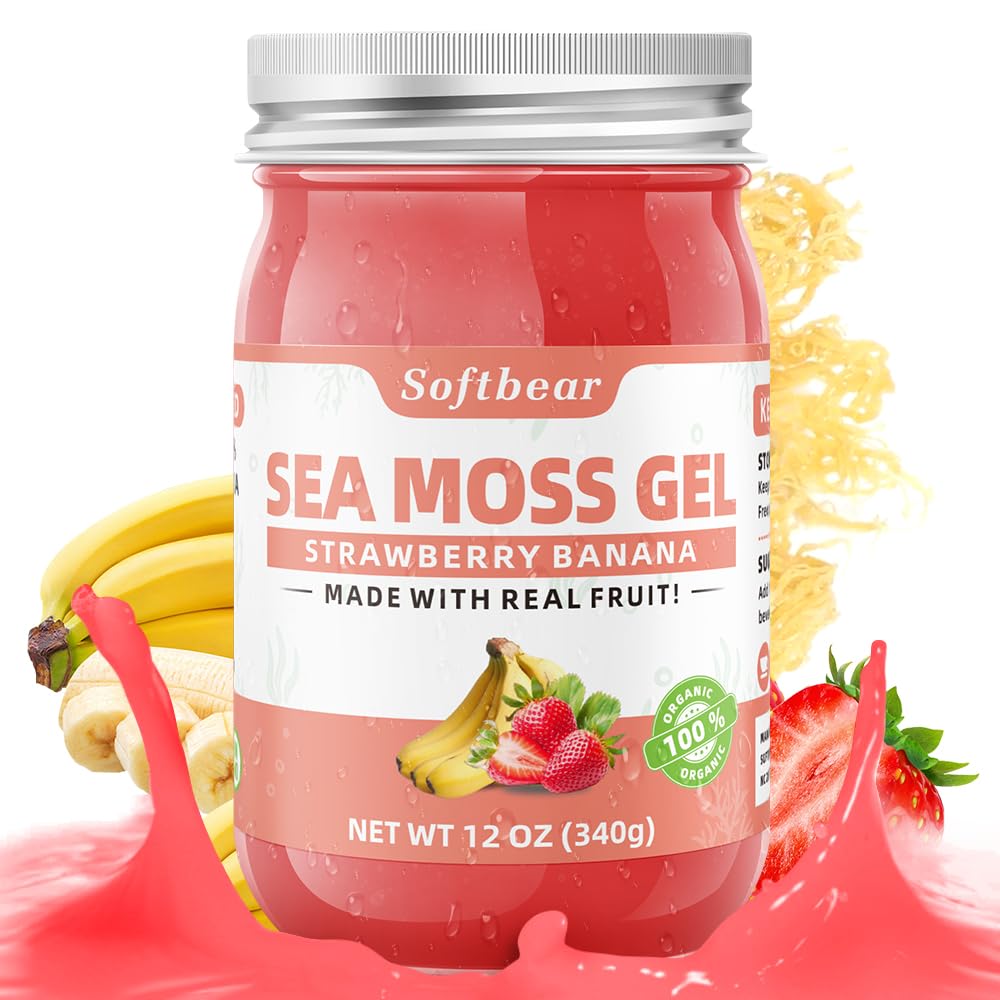 softbear sea moss gel strawberry banana