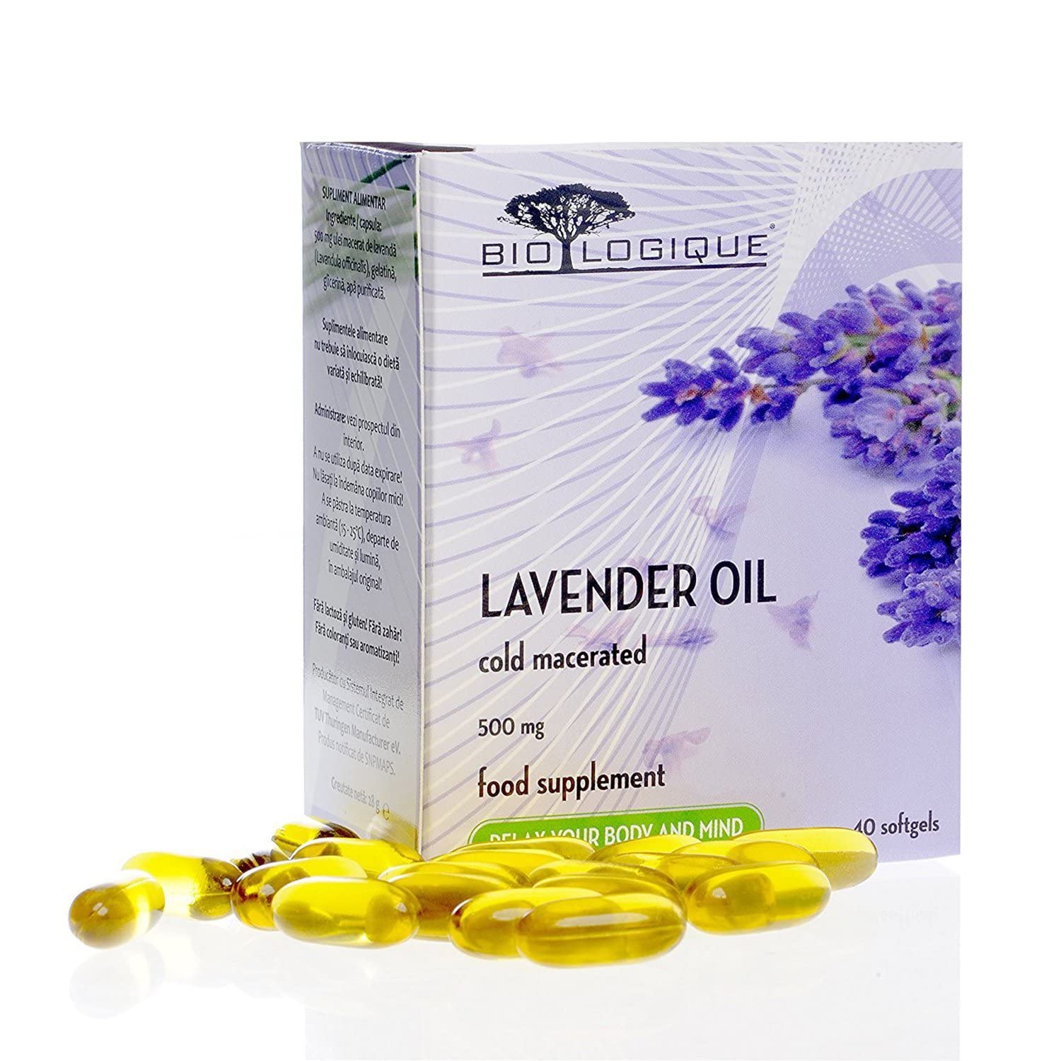 softgel capsules with lavender extract