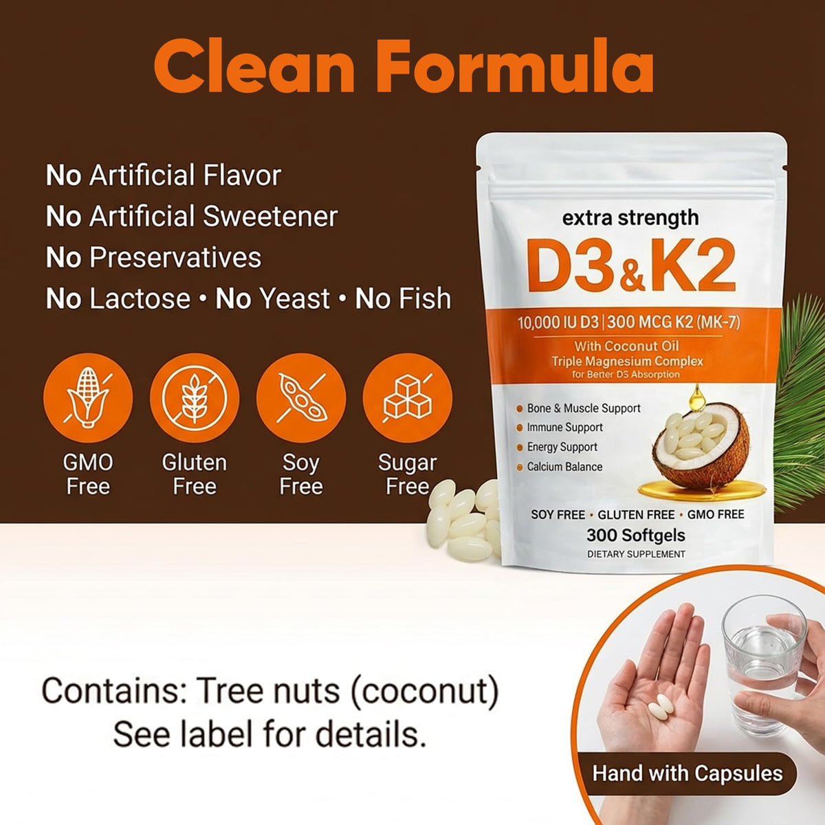 Softgels for convenient Vitamin D intake