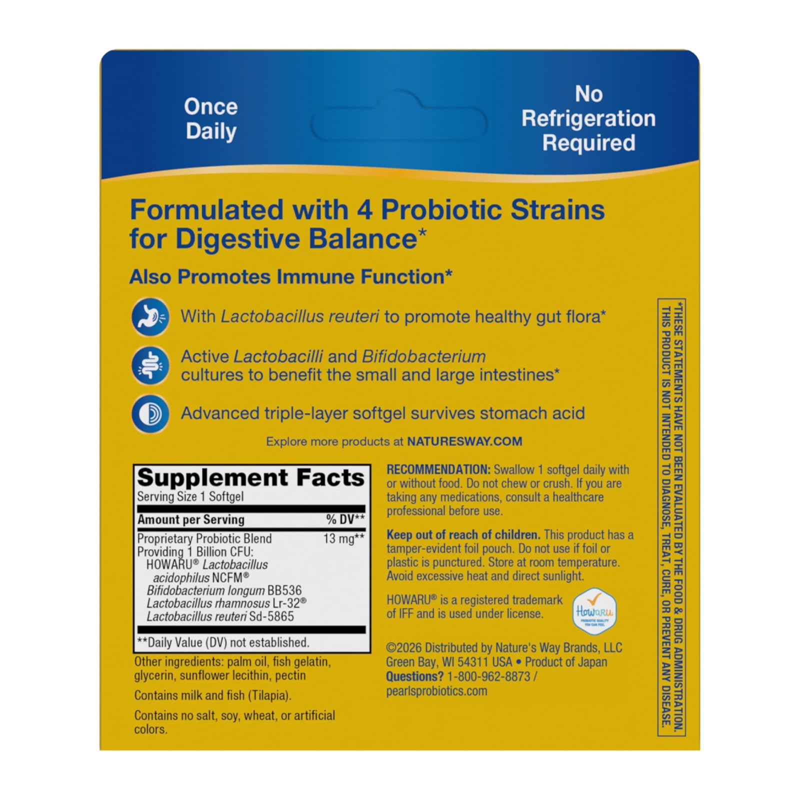 softgels for daily probiotic support