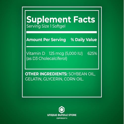 softgels for daily vitamin D intake