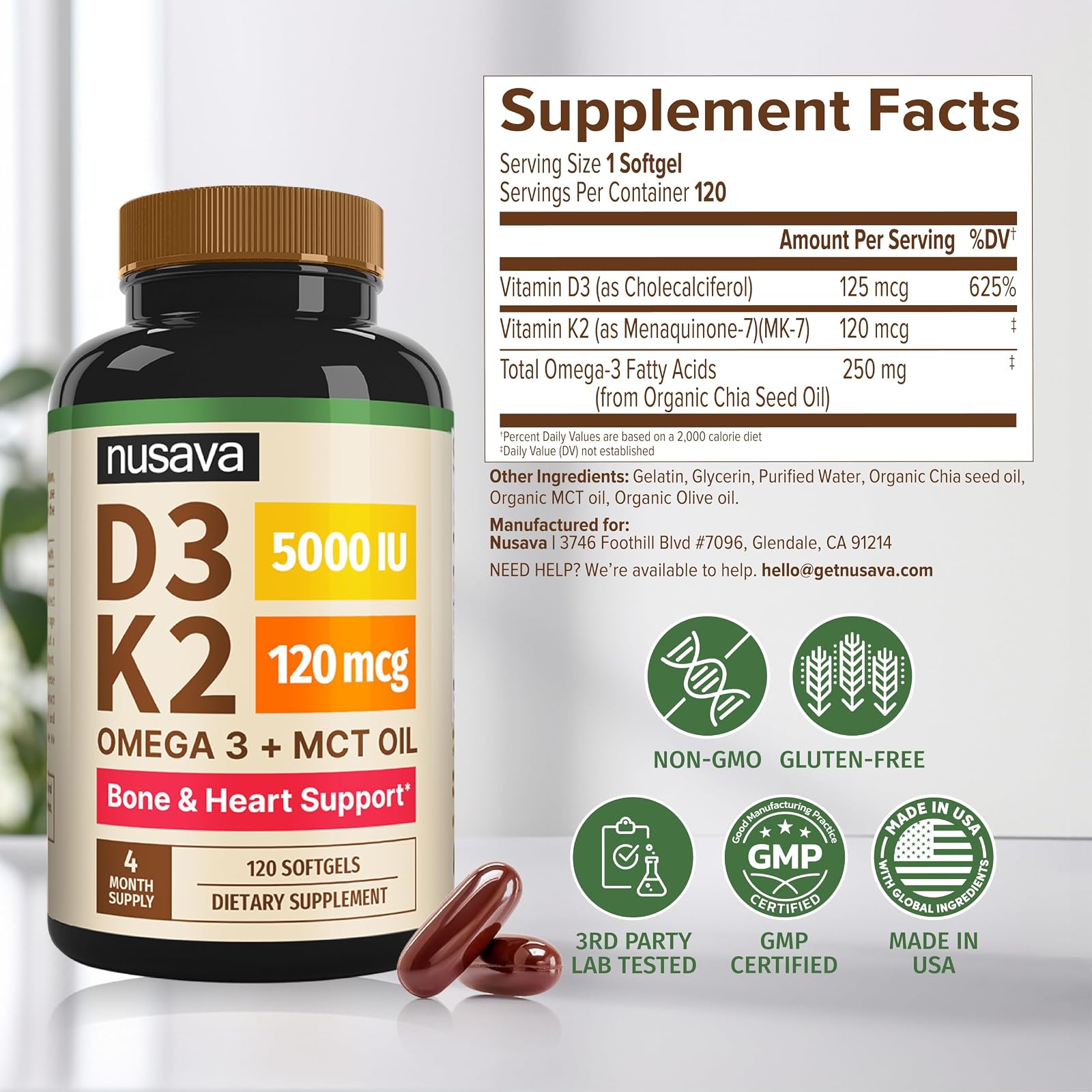softgels for daily Vitamin D intake