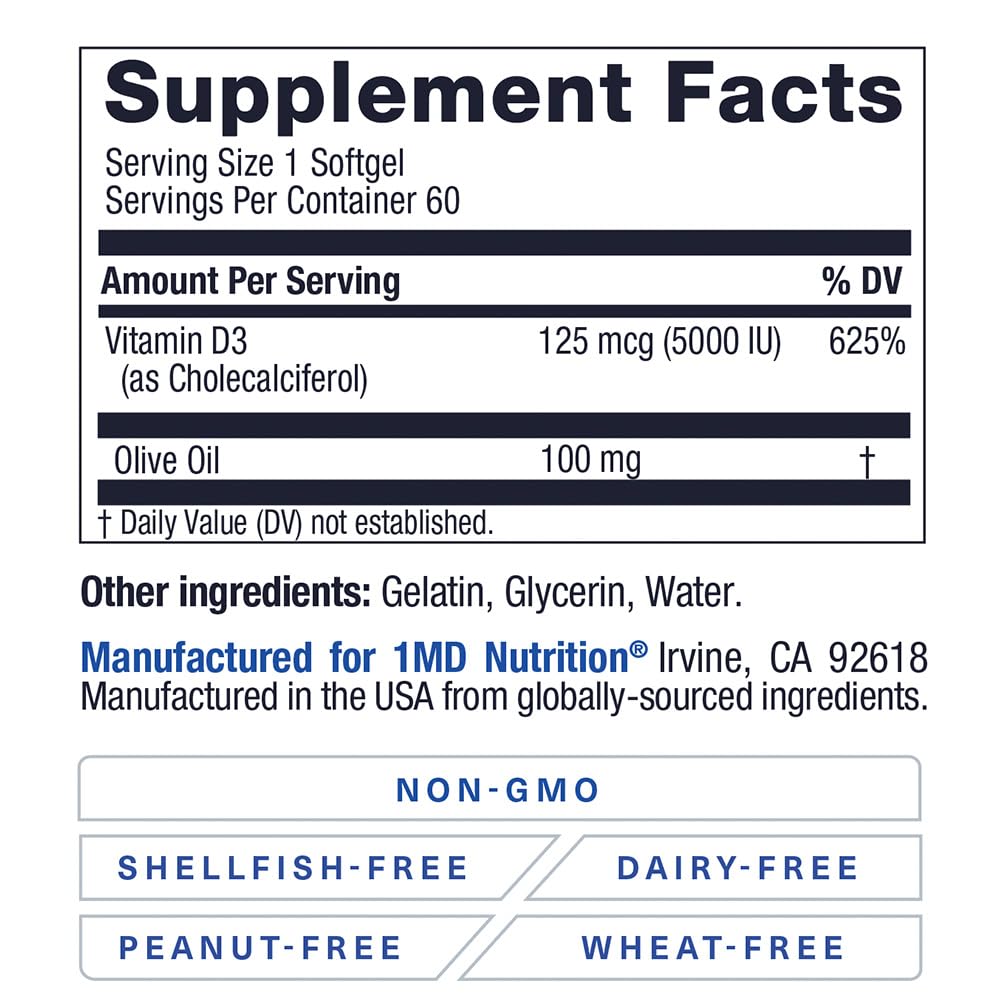 softgels for daily vitamin D intake