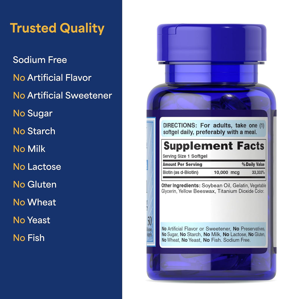 softgels for easy absorption biotin