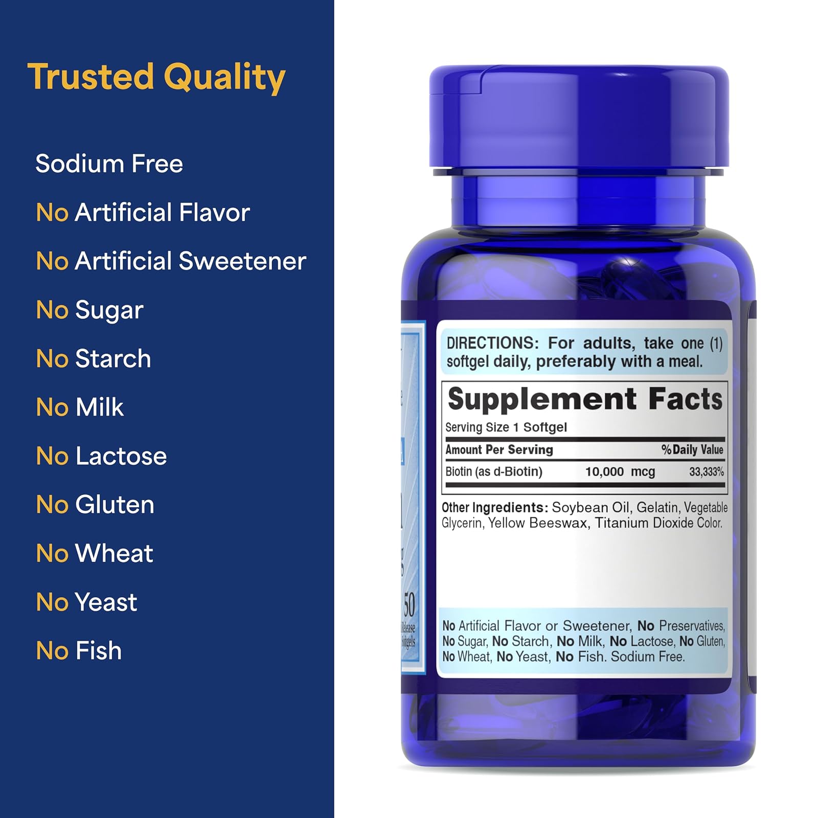 softgels for easy absorption biotin