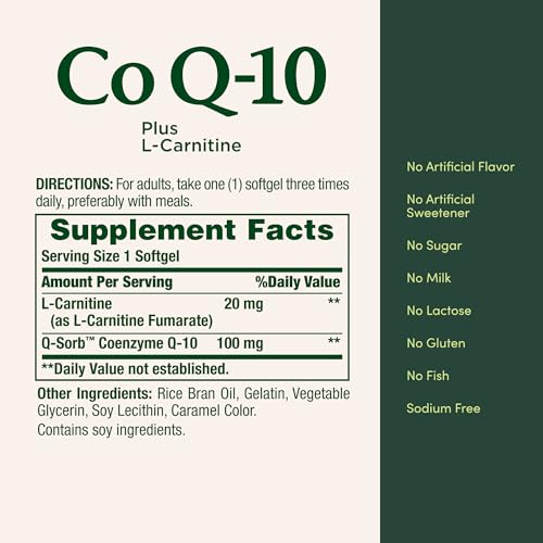 Softgels for easy absorption of CoQ10