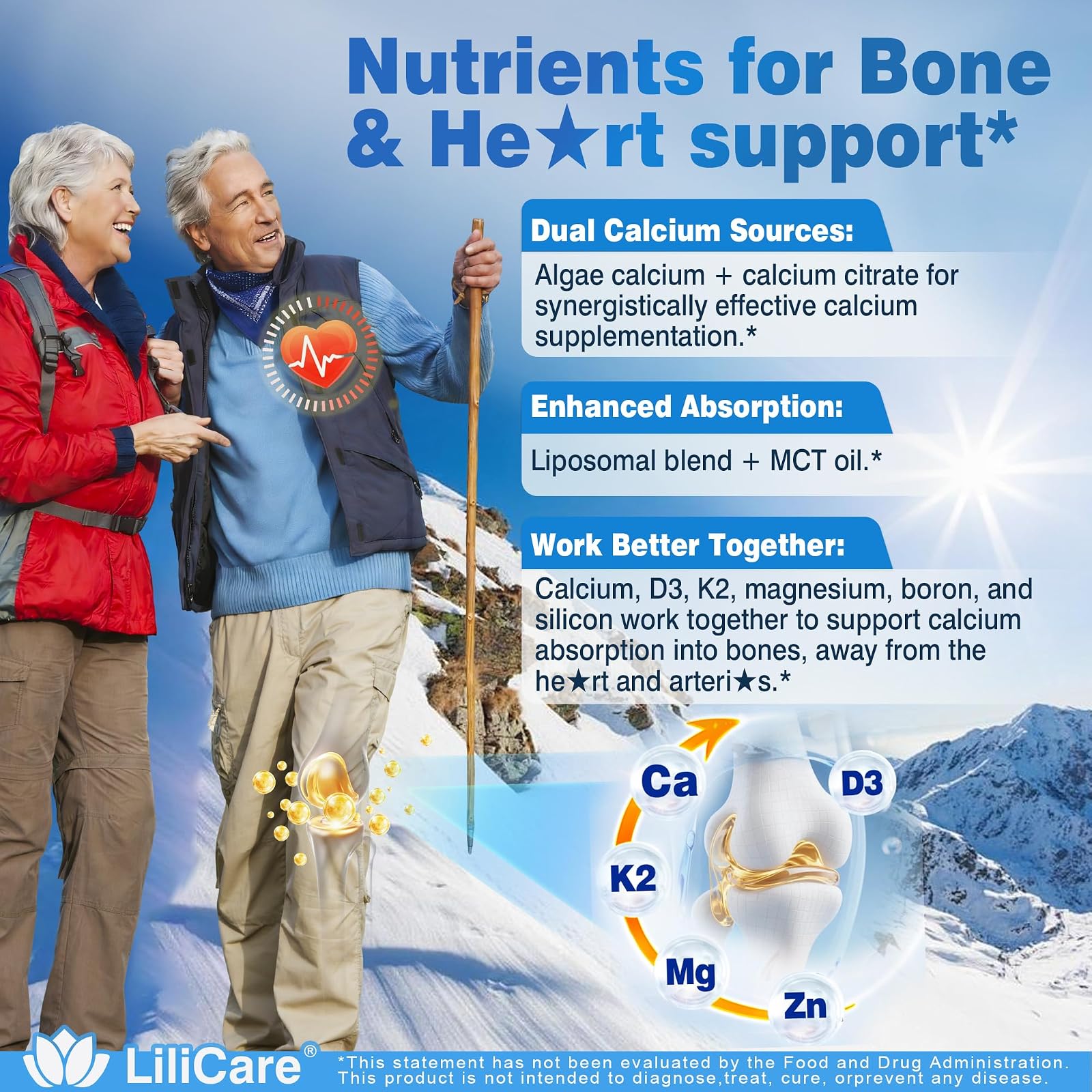 Softgels for easy calcium absorption