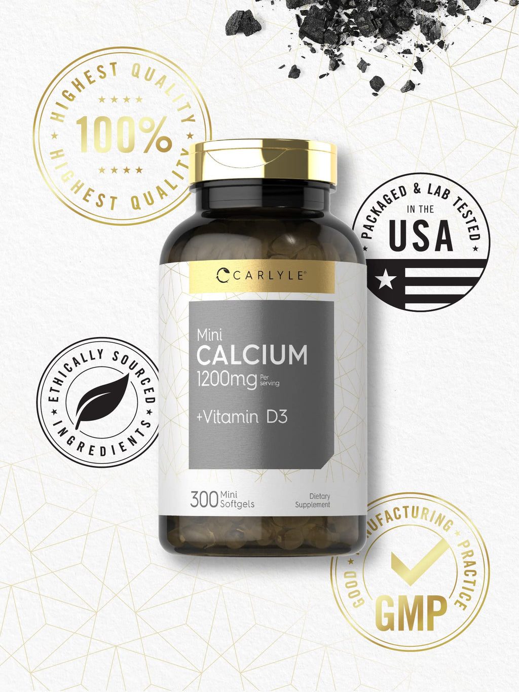 Softgels for easy calcium supplementation