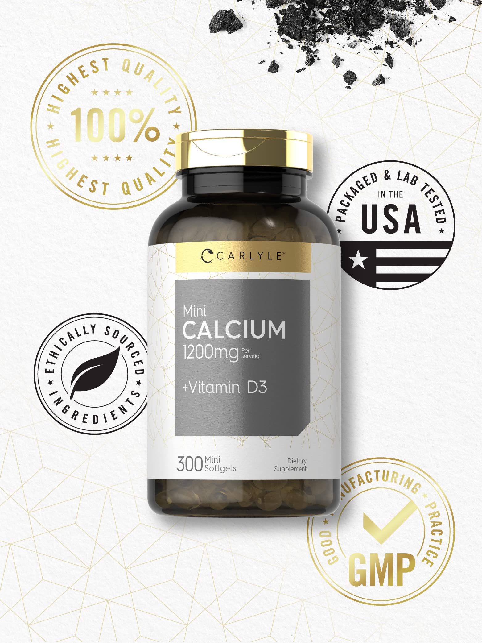 Softgels for easy calcium supplementation