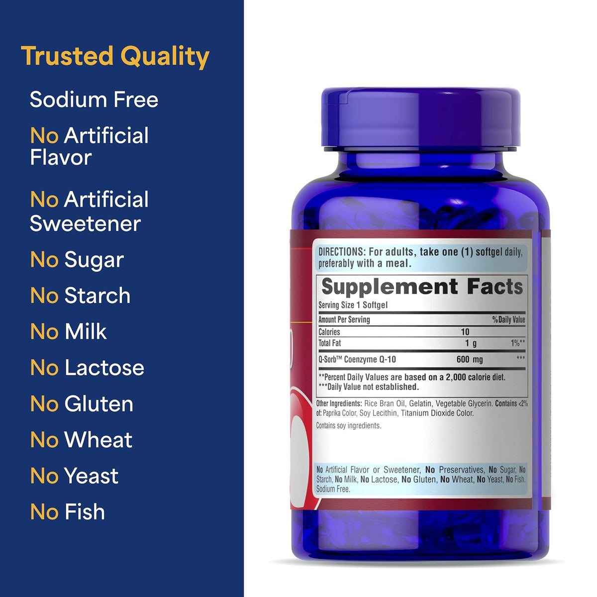 Softgels for easy CoQ10 absorption