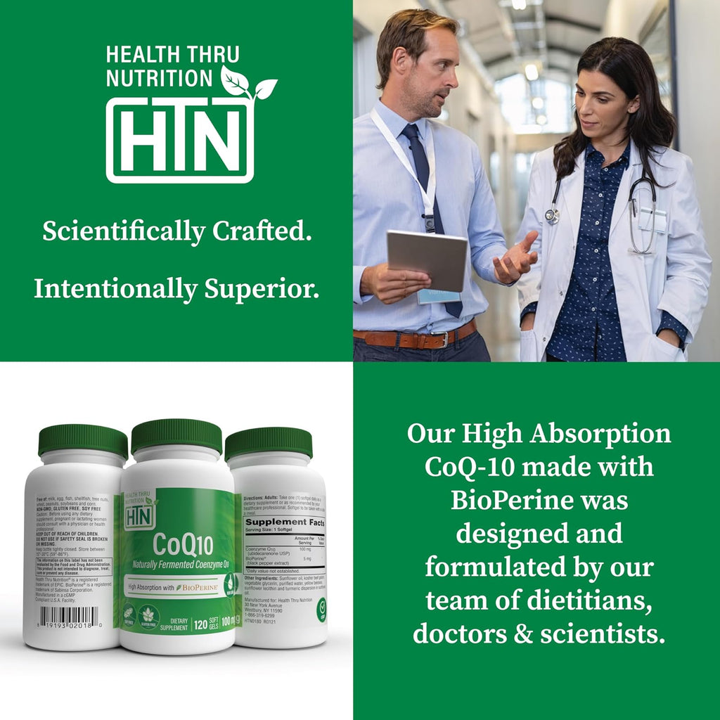 Softgels for easy CoQ10 absorption