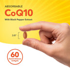 Softgels for easy CoQ10 absorption