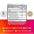 Softgels for easy daily intake