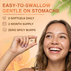 Softgels for easy daily intake