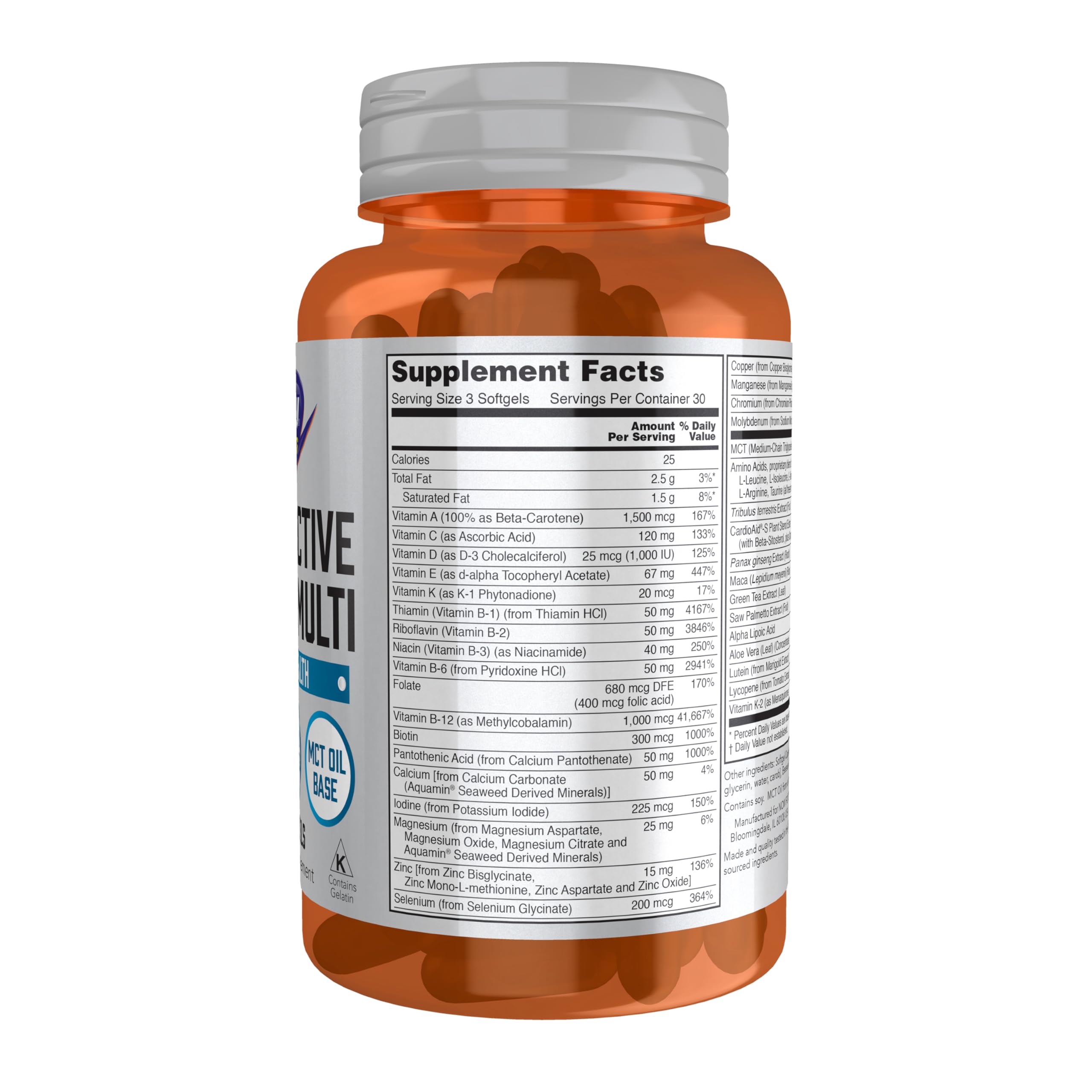 Softgels for easy daily intake